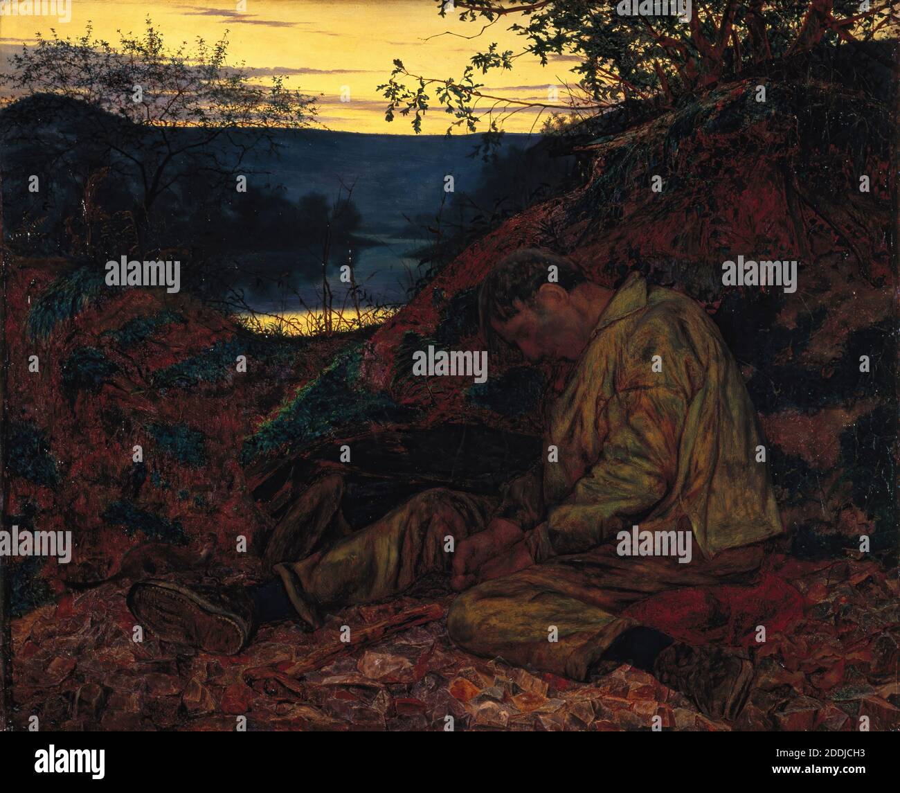 The Stone Breaker, 1857 Artist: Henry Wallis, Pre-Raphaelite Stock ...