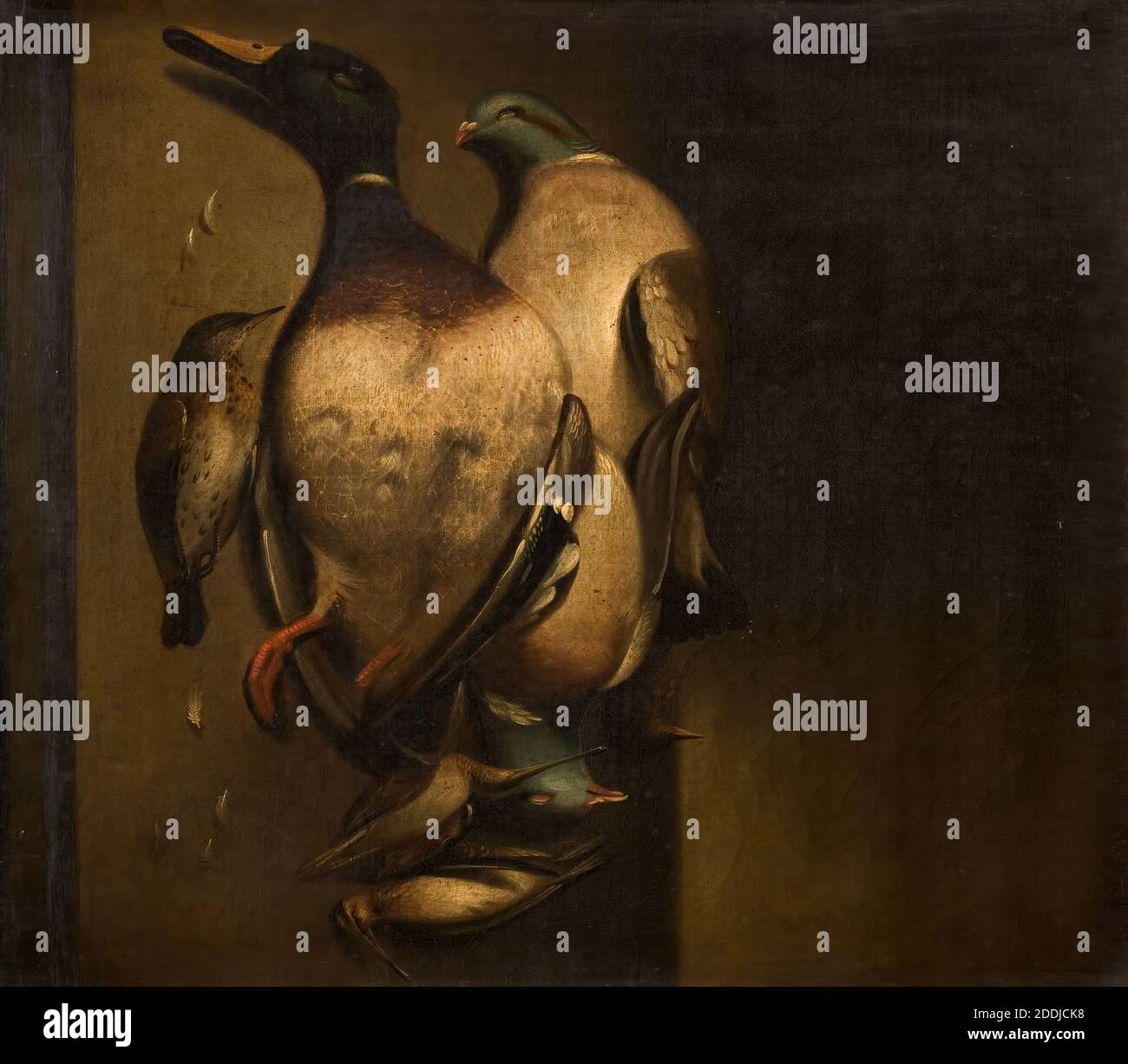 Dead Game, 1800-1900 British School, Still life, Game, Bird, Pigeon ...