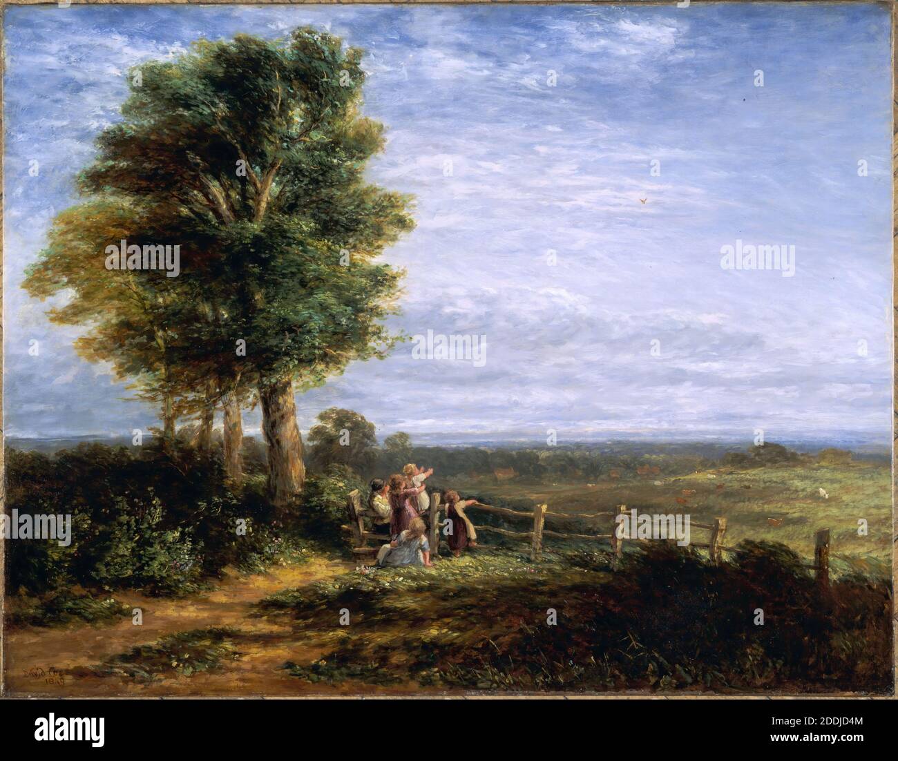 The Skylark, 1849 Artist: David Cox, Tree, Landscape, Oil Painting ...