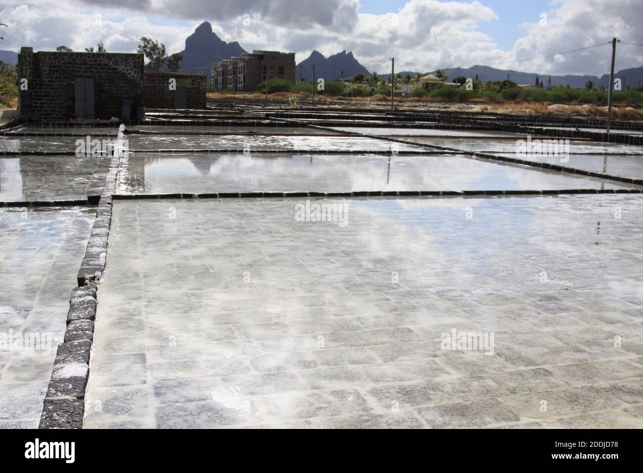 Salt pans @ la saline mauritius hi-res stock photography and images - Alamy