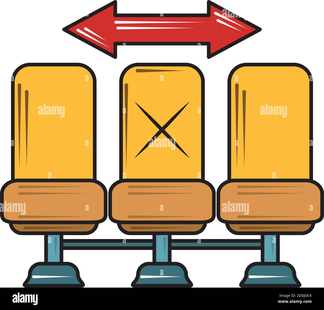 keep a safe distance in public places, new normal after coronavirus ...