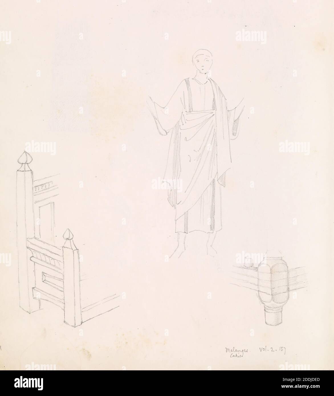 Sketchbook of Byzantine and Romanesque Decoration, 1887-1894 Studies of ...