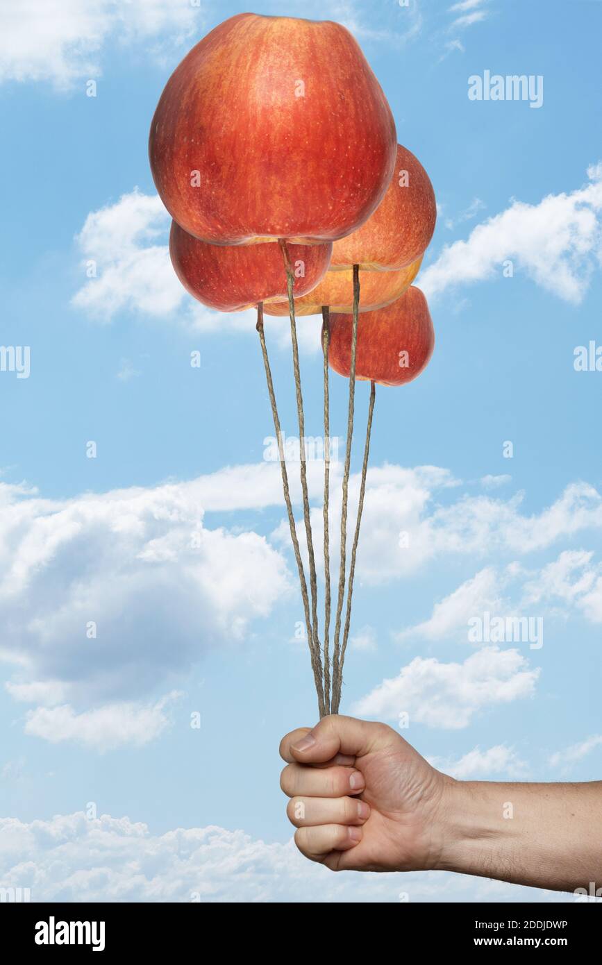Colorful balloons in the sky hi-res stock photography and images - Alamy