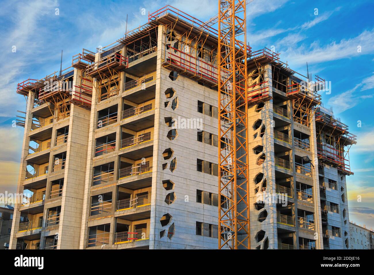 Construction of a new residential complex. New Home Stock Photo - Alamy
