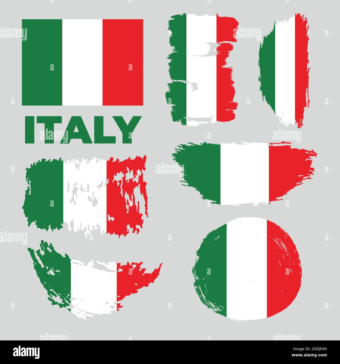 Italian national flags Stock Vector Images - Alamy