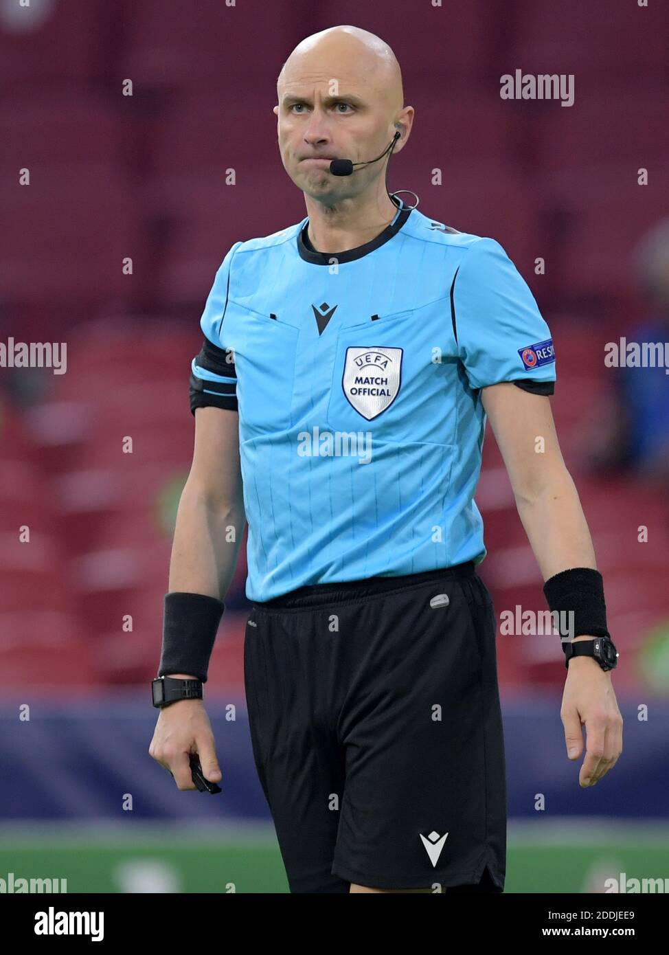 AMSTERDAM, NETHERLANDS - NOVEMBER 25: Referee Sergei Karasev during the ...