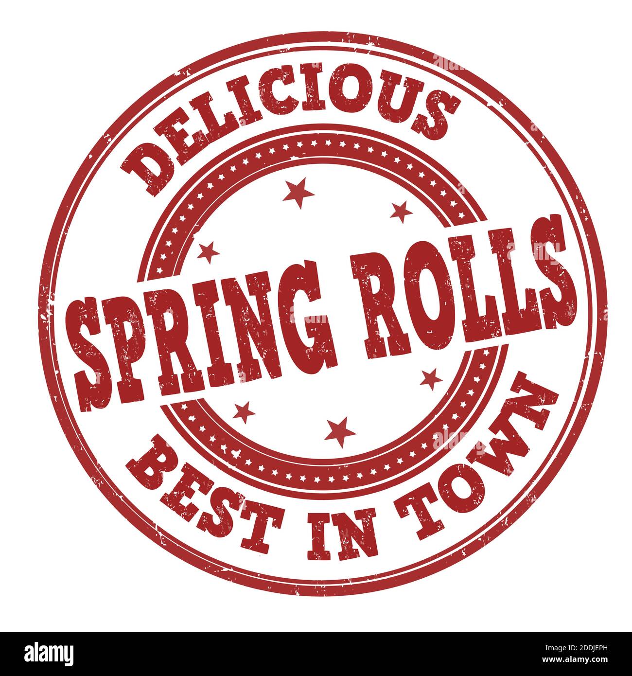 Spring Roll Logo Fueled By Spring Rolls" Sticker For Sale By Jonmlam