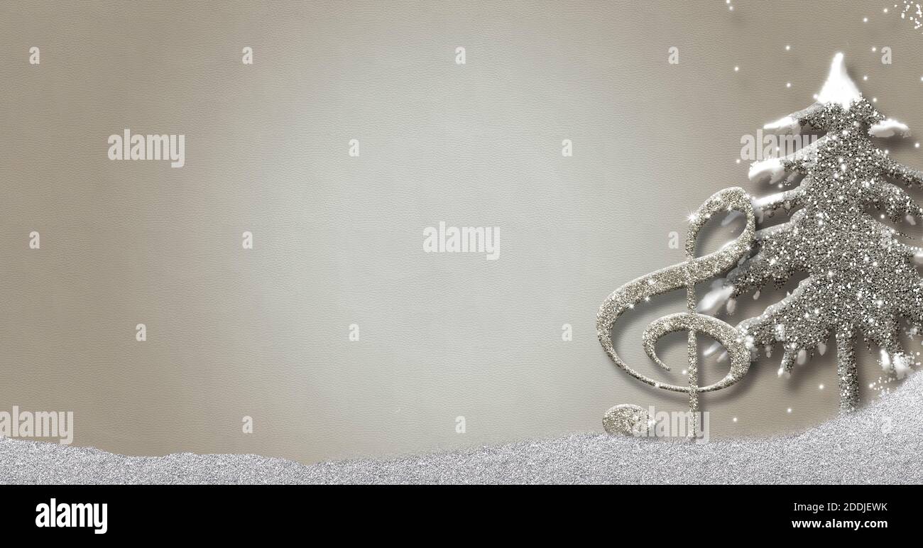 Christmas Music Notes Border