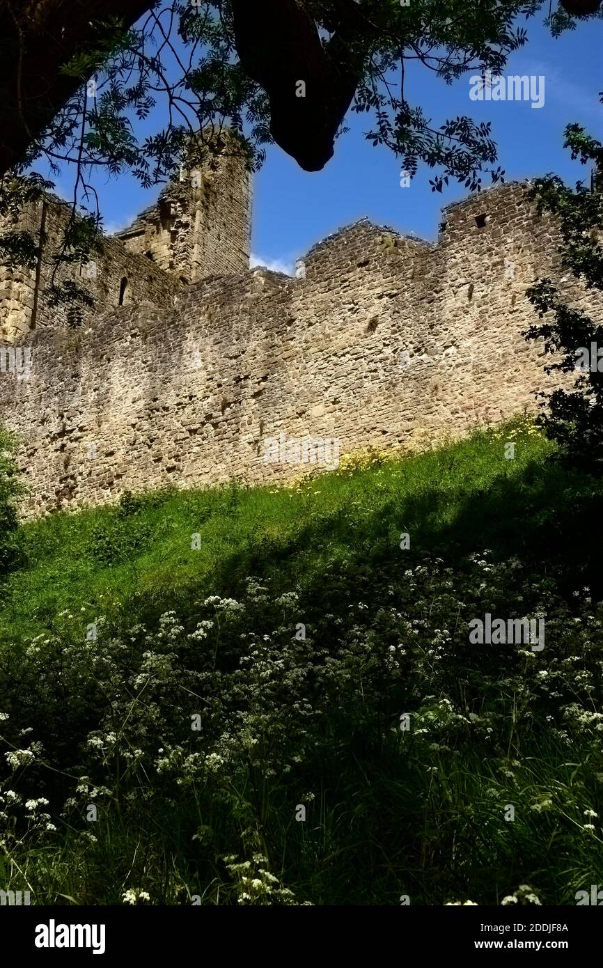 A Medieval castle circa 1067-1300 still partially intact after ...