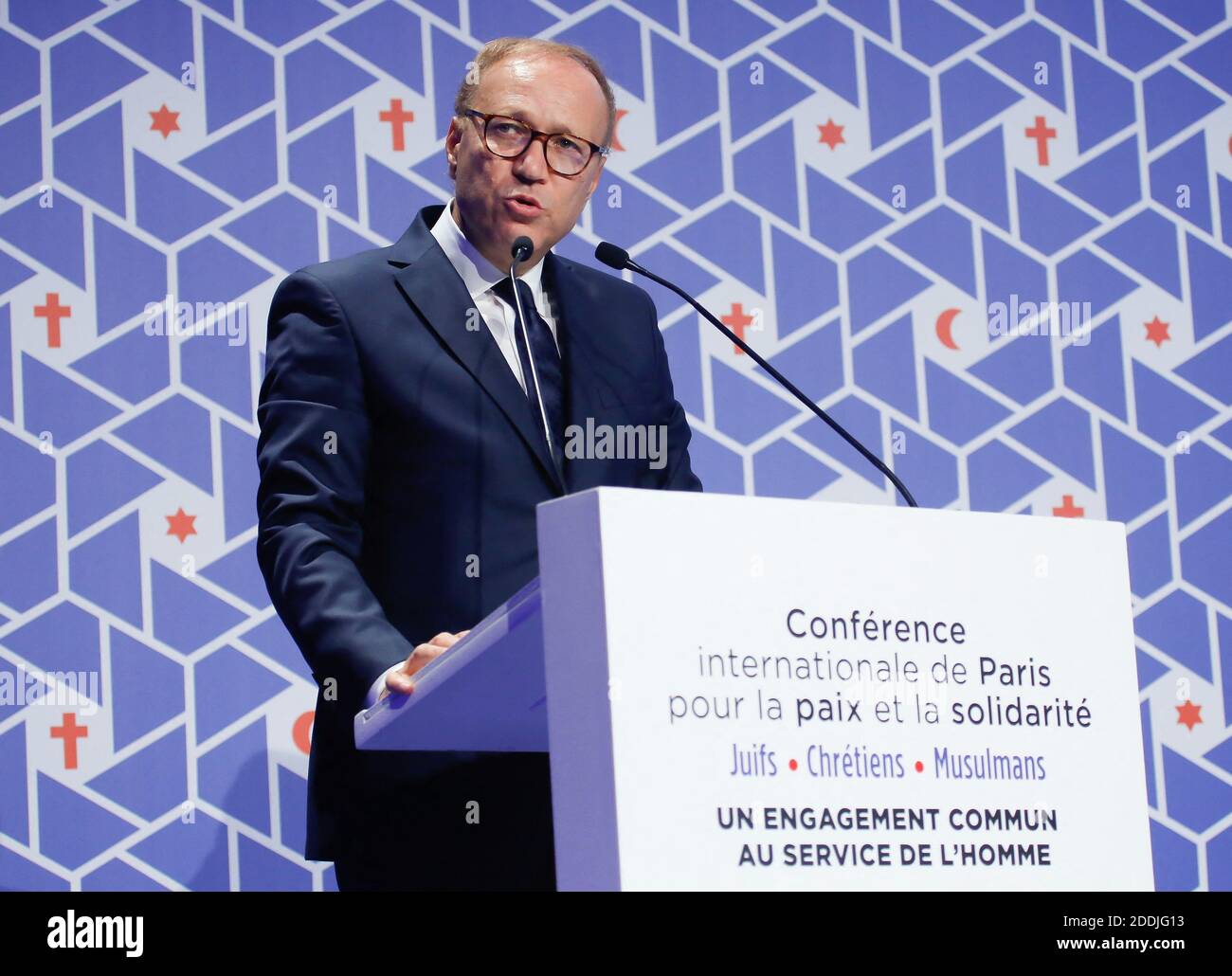 President of the Foundation of Islam of France, Ghaleb Bencheikh at the ...