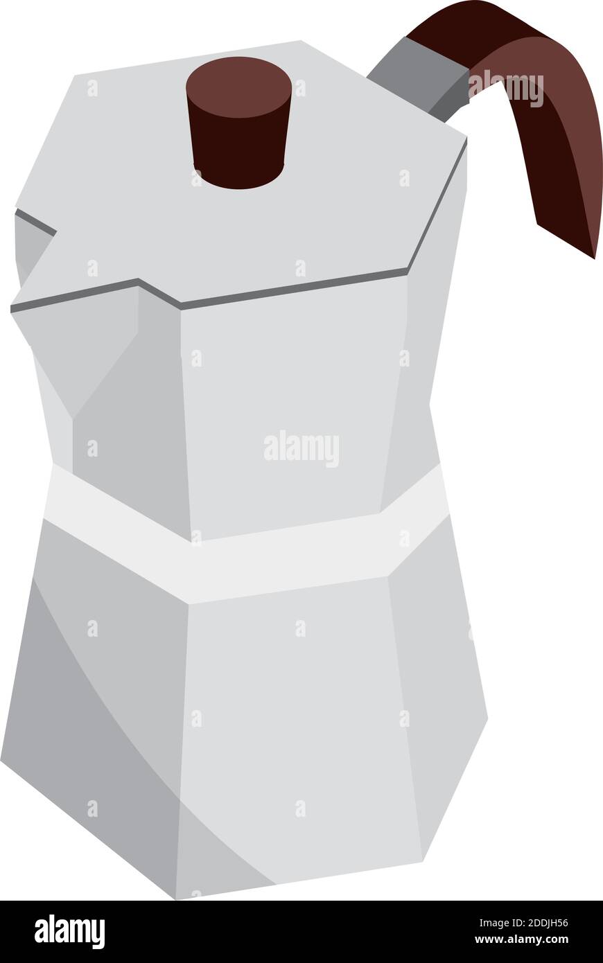 french press coffee brewing isometric icon design vector illustration ...