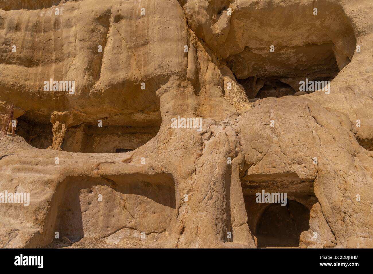 Stunning Roman catacombs carved on the sandstone cliffs above the ...