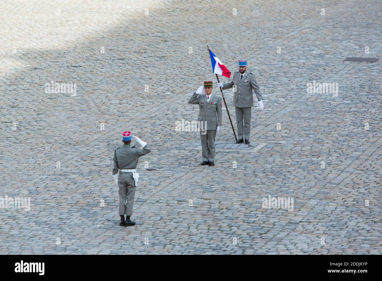 Paris Military Governor General Bruno Le Ray take place in a military ...