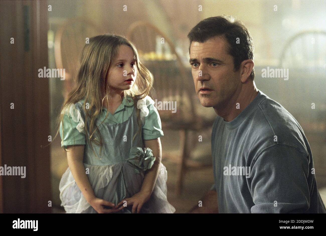 Abigail Breslin, Mel Gibson, "Signs" (2002) Photo credit: Touchstone ...