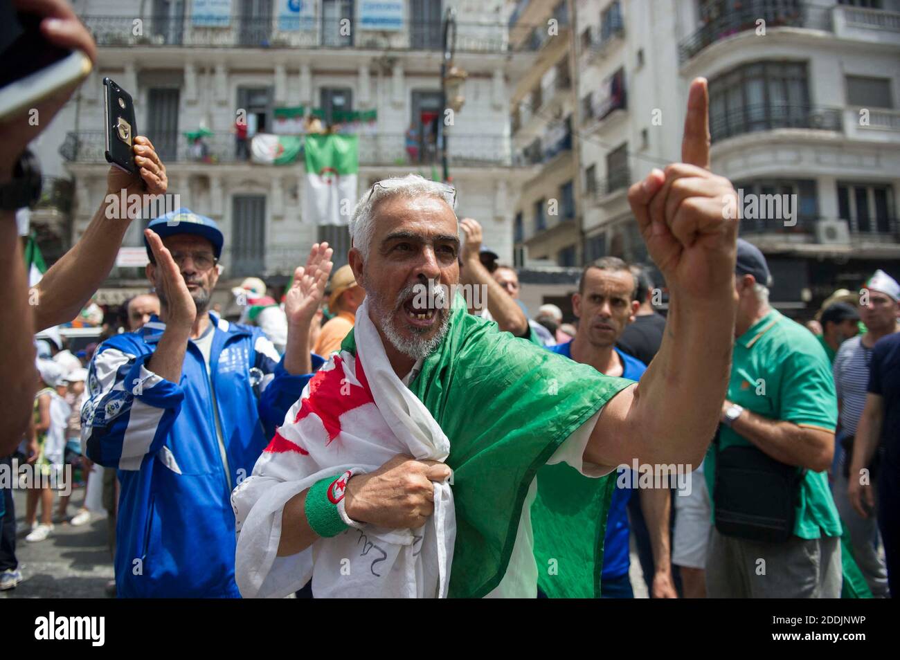 20th Friday of Protest in Algiers, Algeria, on July 05, 2019. Algerian ...