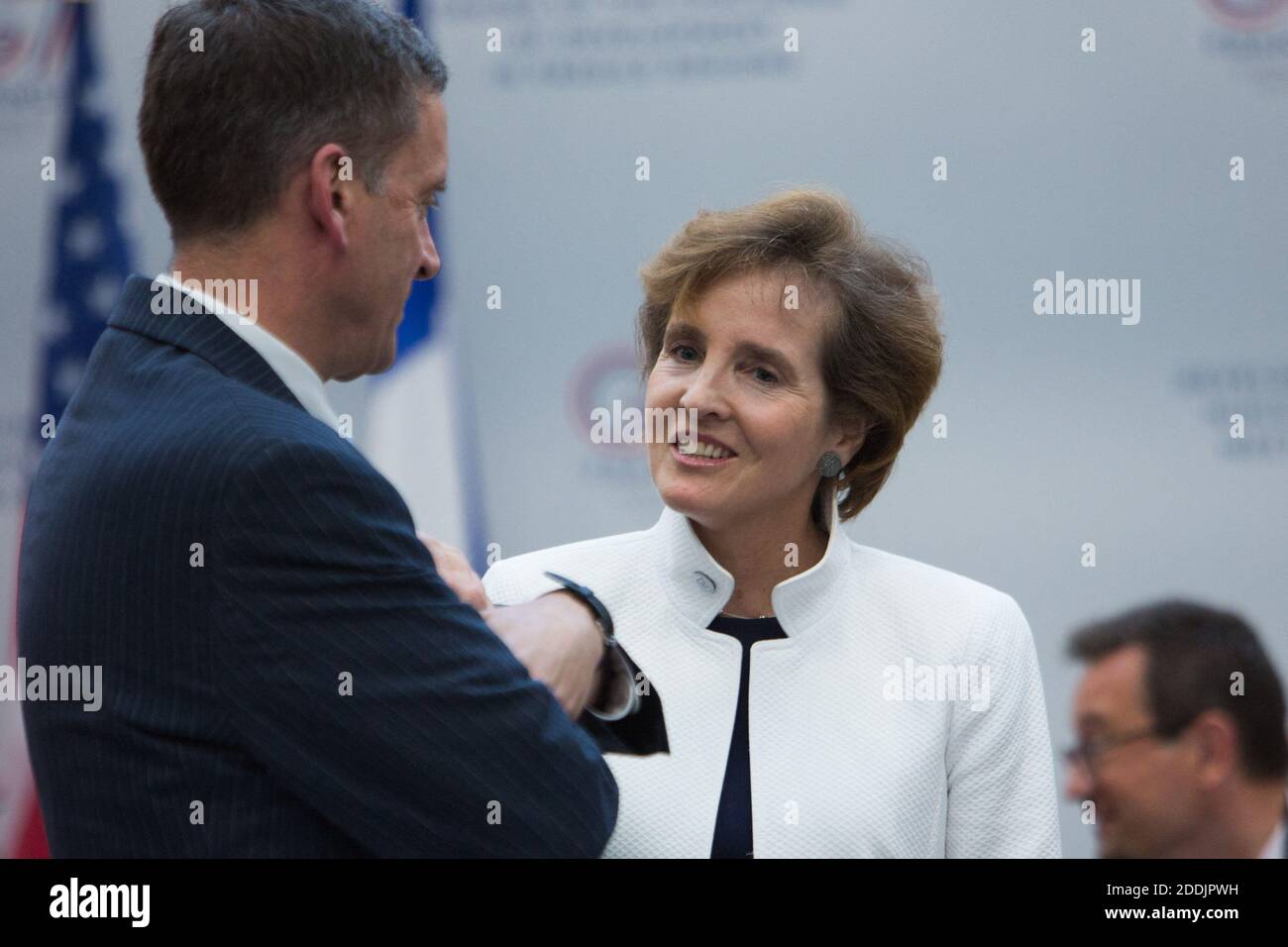 Alice Albright, CEO of the global partnership for education meet at the ...