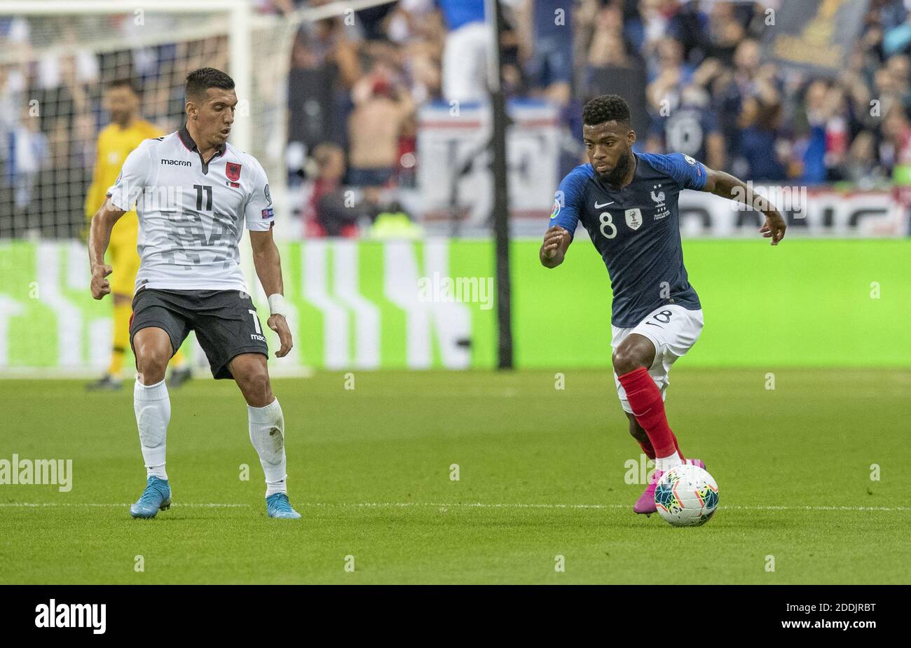 Thomas Lemar from Francein action during the qualifying match at Euro ...