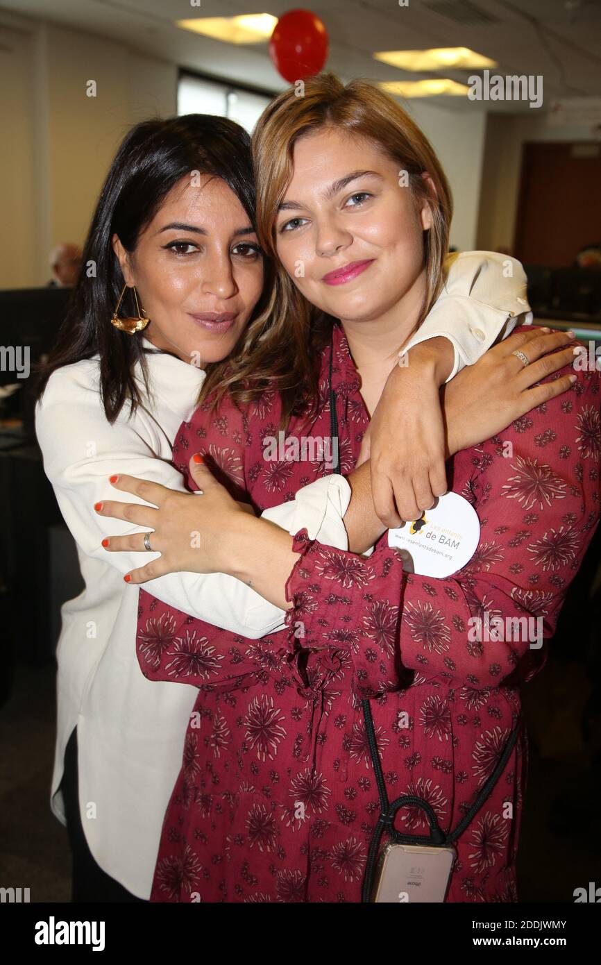 Louane and Leïla Bekhti attending the 15th Aurel BGC Charity Day to honor the memory of the 658 ...
