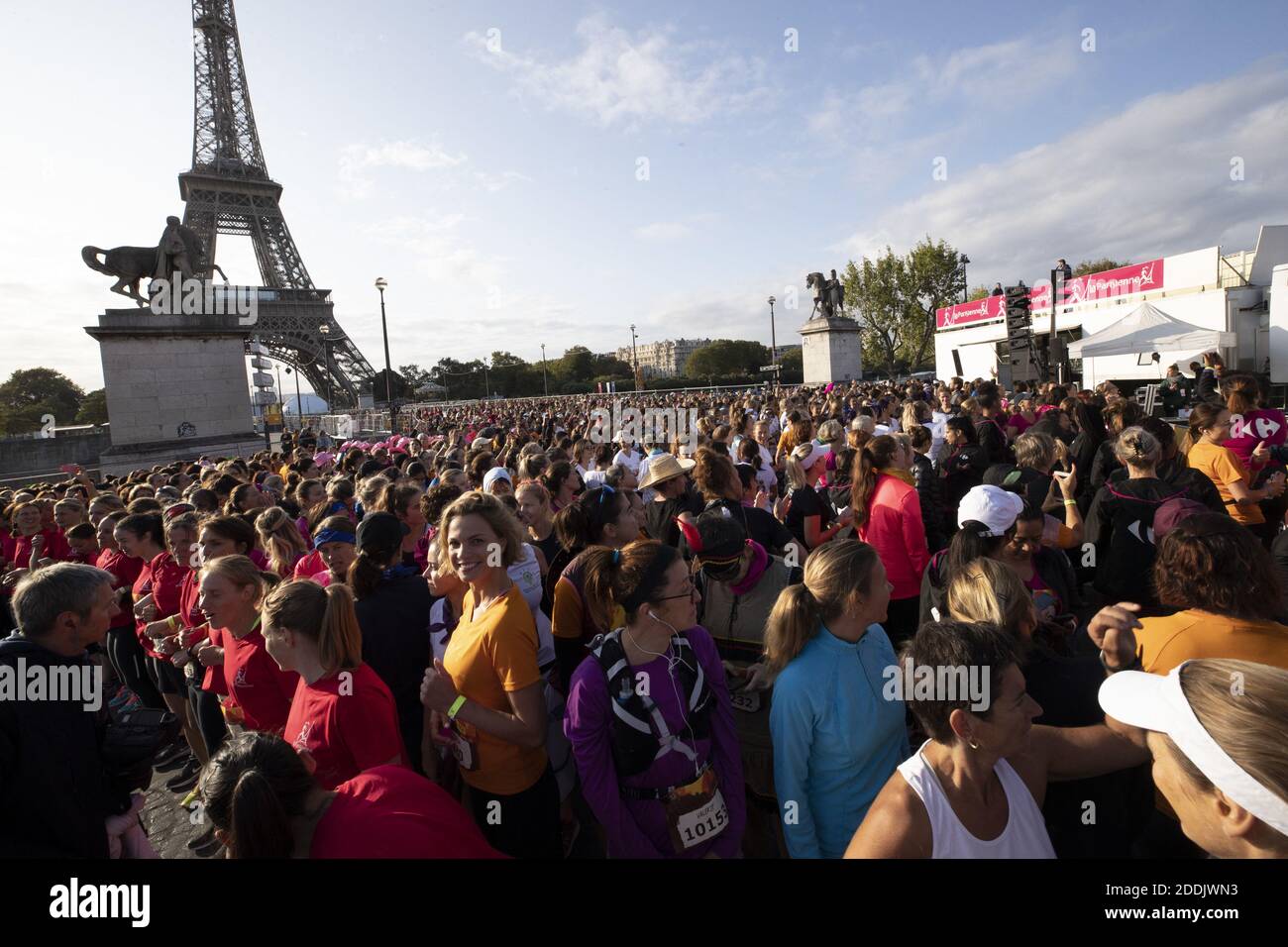 The 23nd La Parisienne, a 7 kilometer all women road race that starts ...