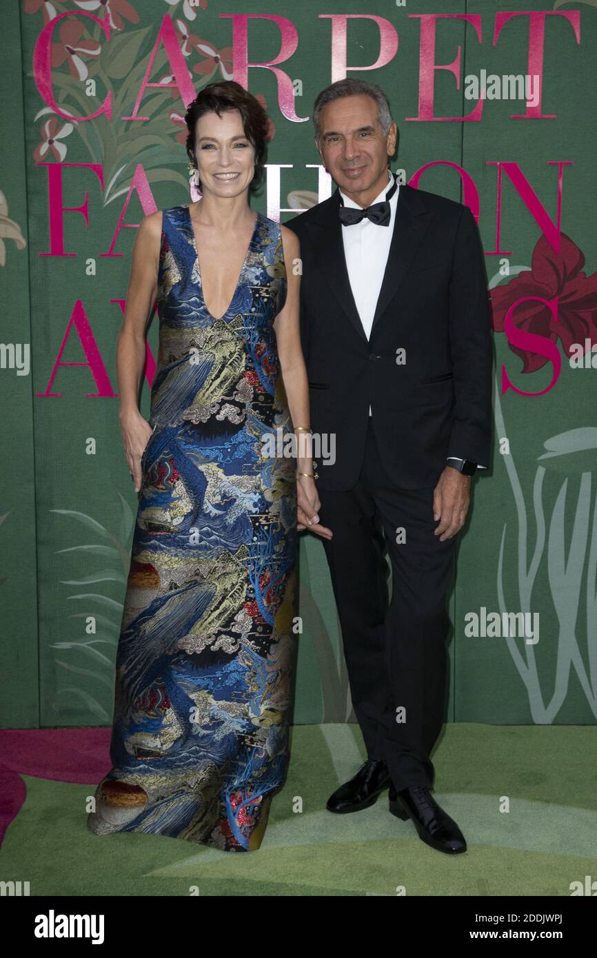 Stefania Rocca and Carlo Capasa (President of italian Fashion Chamber ...
