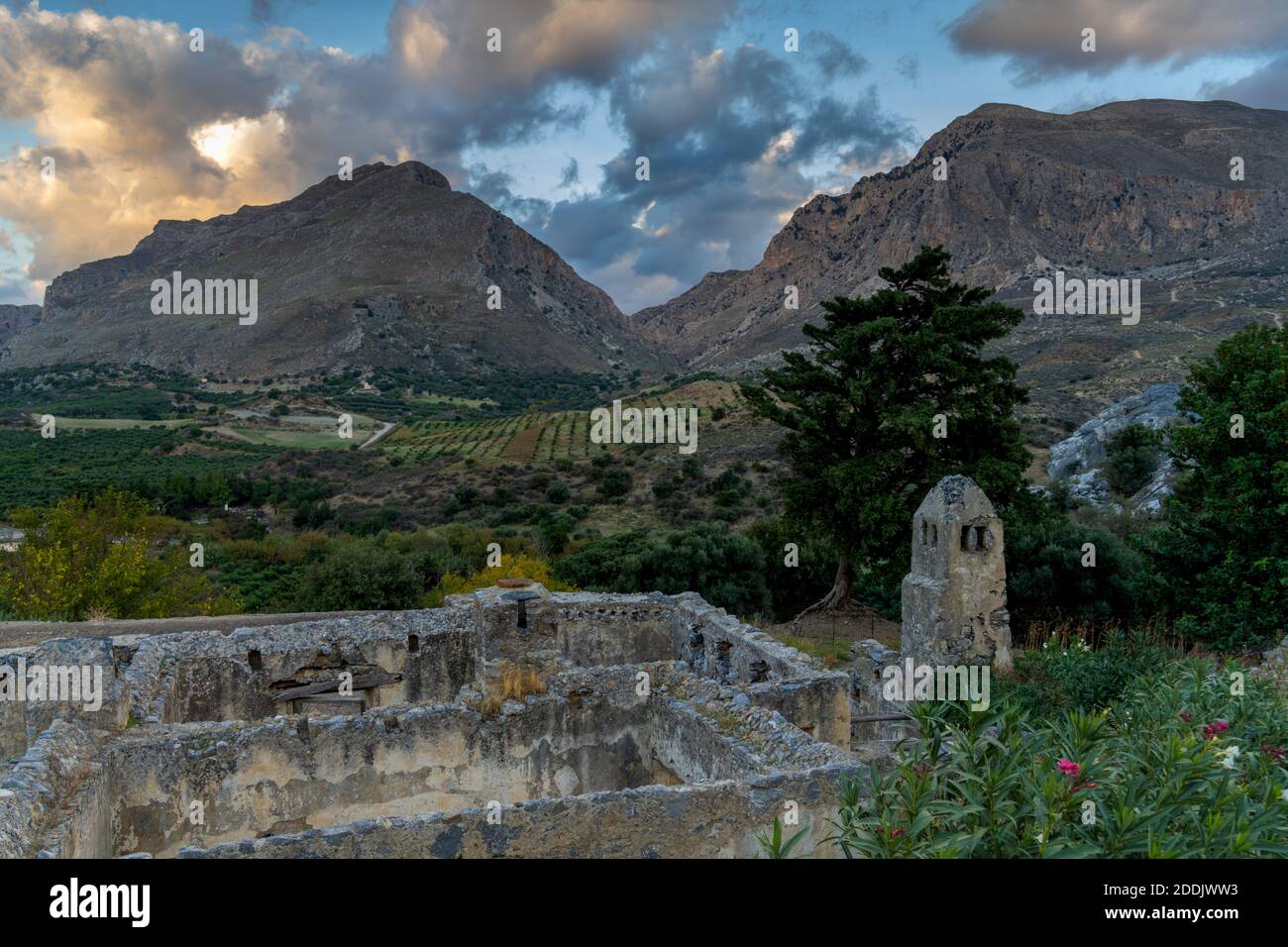 Ruins of the lower Monastery of Preveli (Monastery of St. John the ...