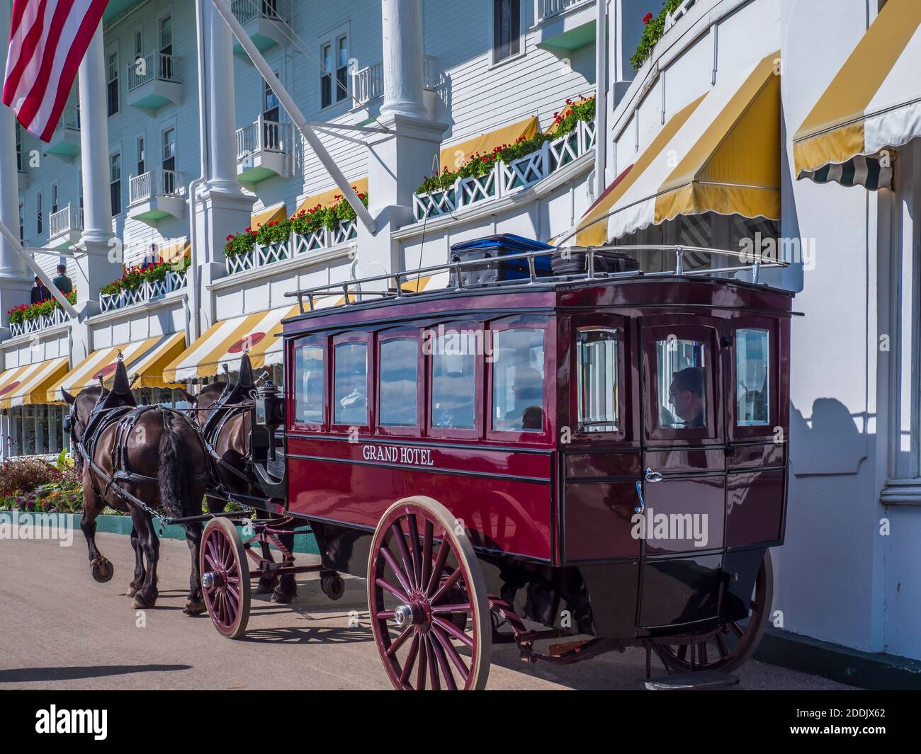 Grand Hotel carriage, Mackinac Island, Michigan Stock Photo - Alamy