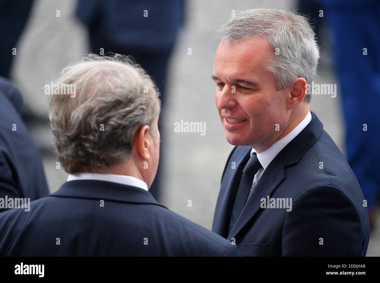 French Environment Minister Francois de Rugy arrives to attend the ...