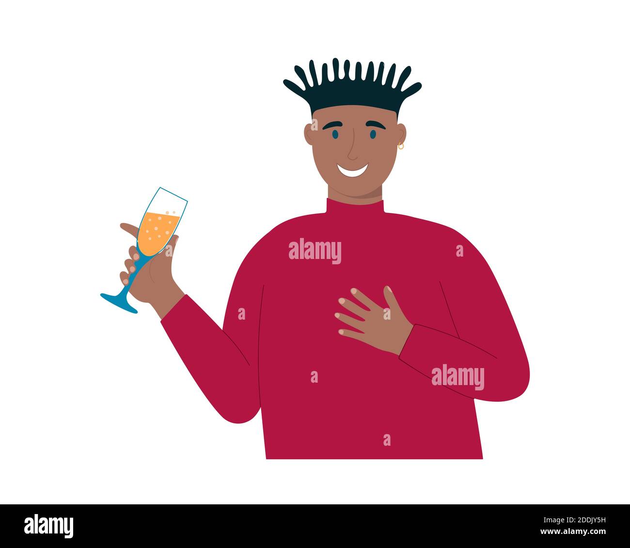 Cartoon celebrating man hi-res stock photography and images - Alamy