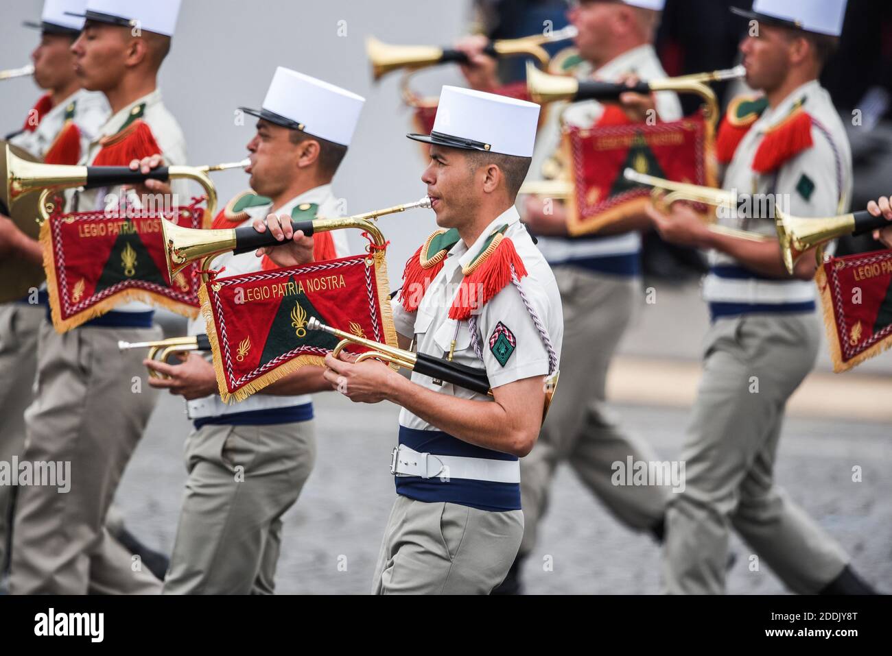 French Foreign Legion perform during the Bastille Day military parade ...