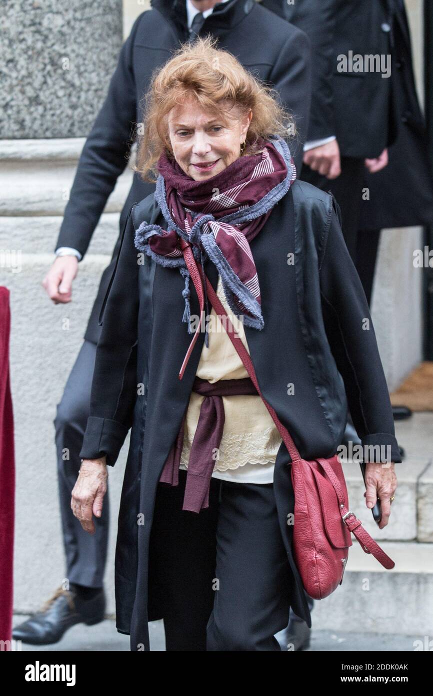 Agathe Natanson at the funeral of French actor, screenwriter and ...