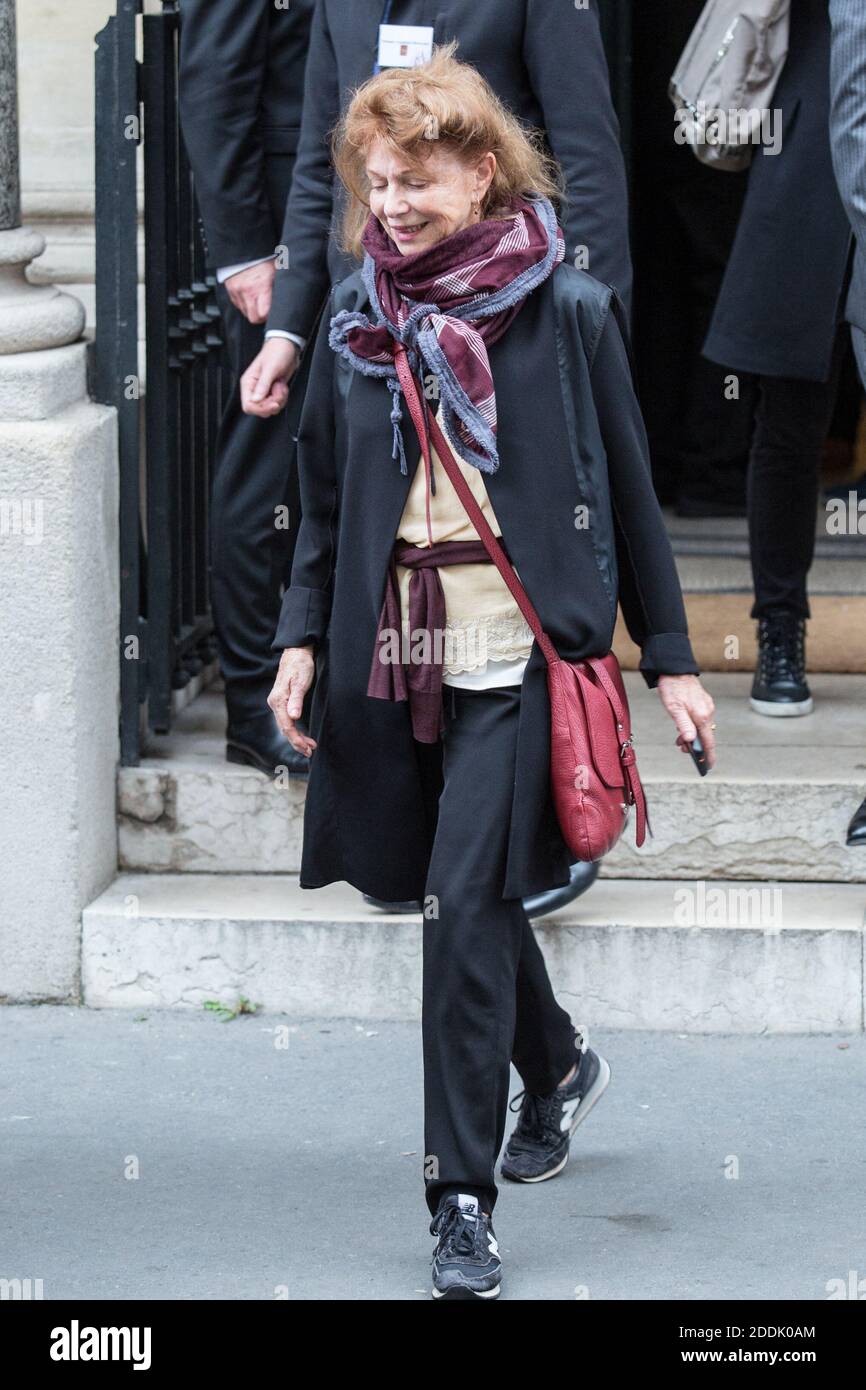 Agathe Natanson at the funeral of French actor, screenwriter and ...