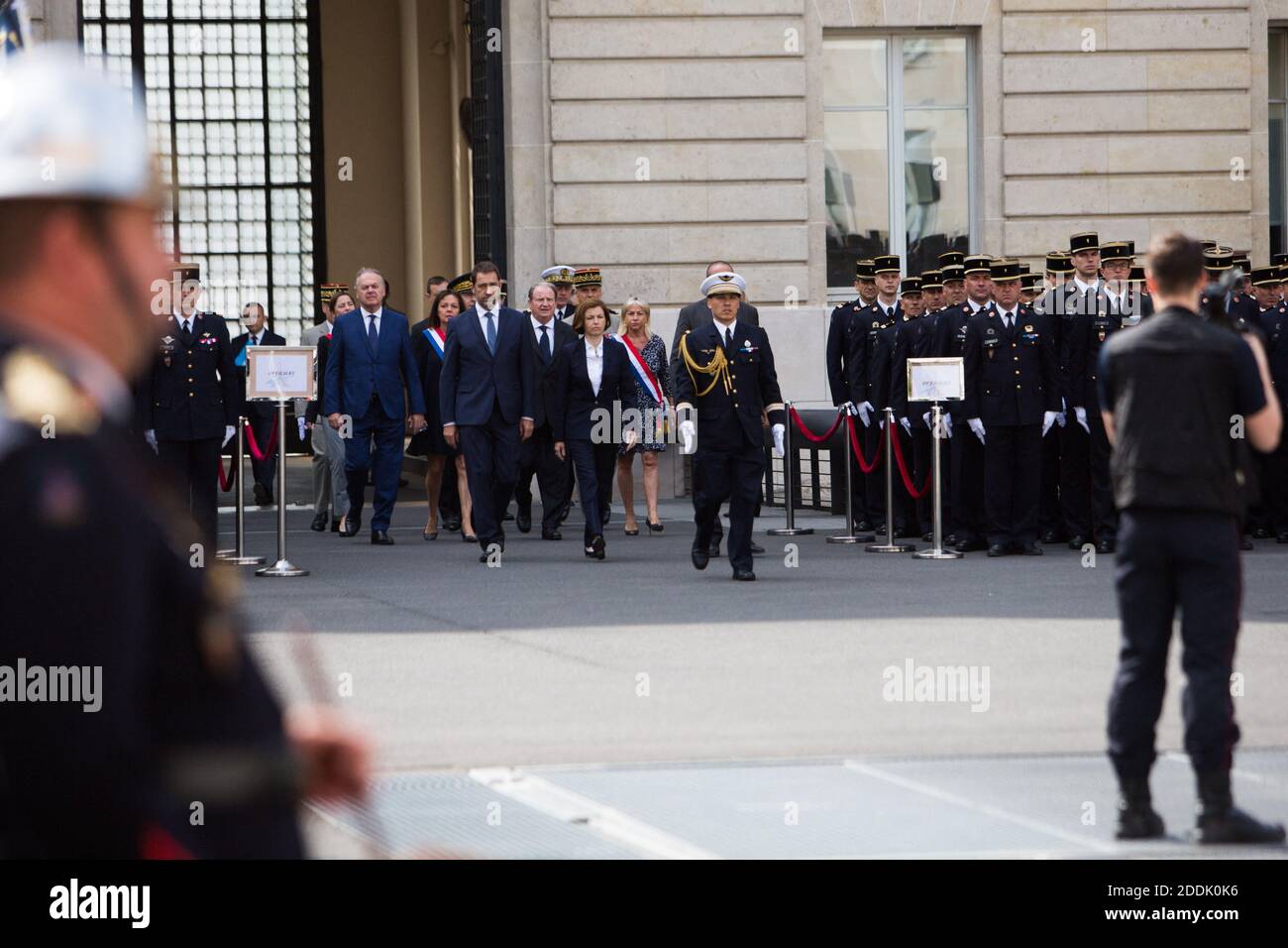 Firefighters in ceremonial uniform. Decoration ceremony of Firefighters ...