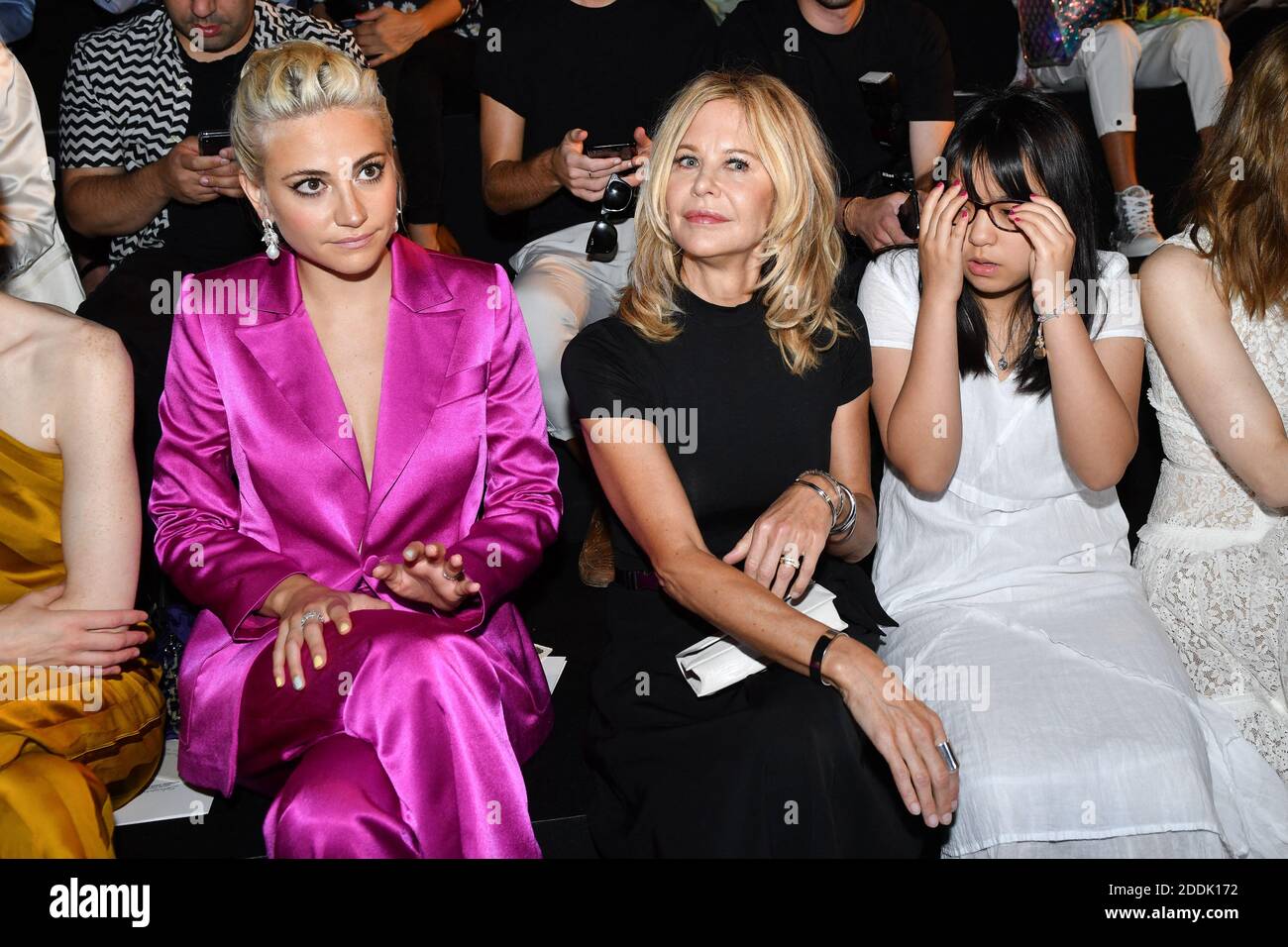 Pixie Lott, Meg Ryan and her daughter Daisy True Ryan attend the ...