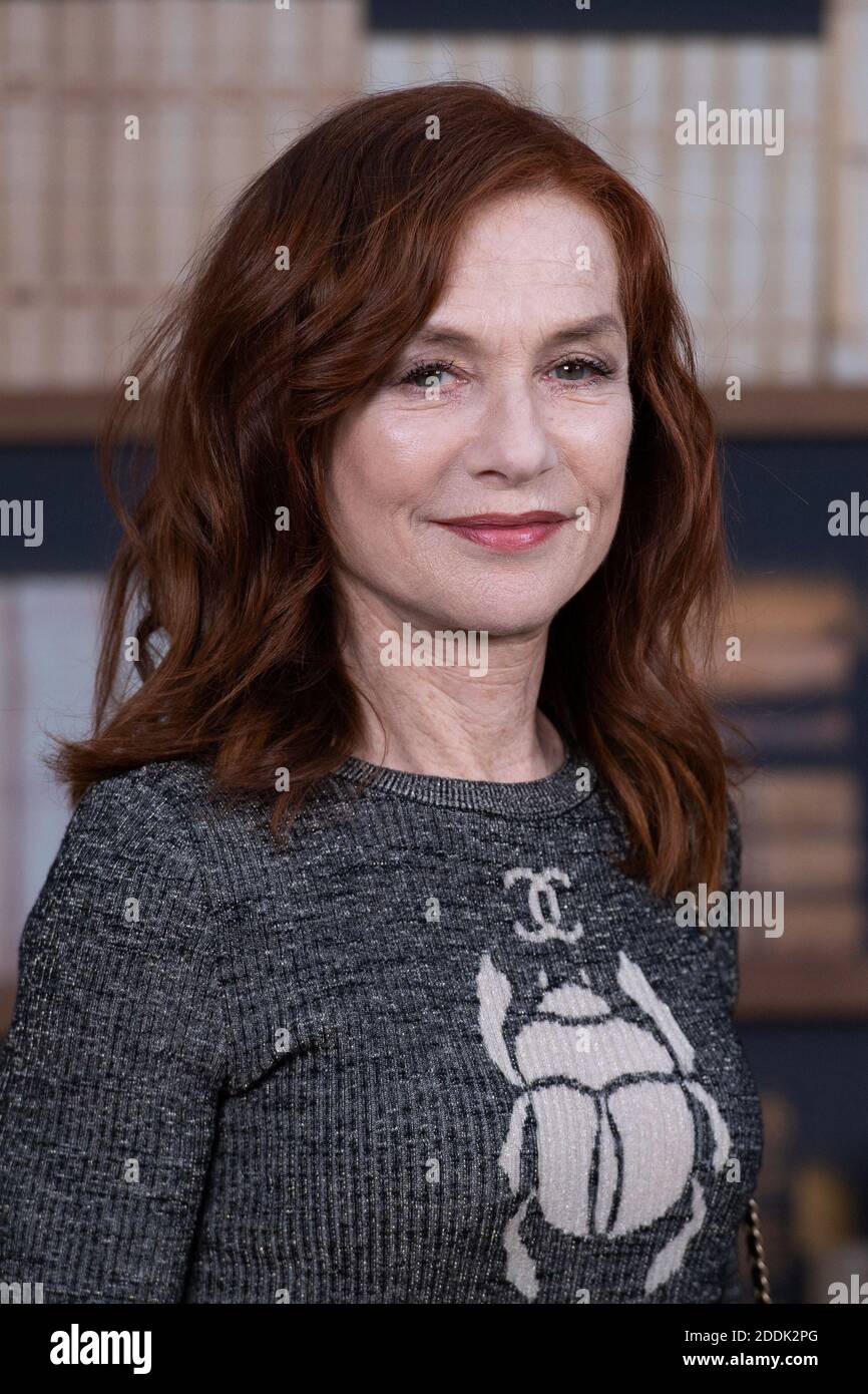 Isabelle Huppert attending the Chanel show as part Paris Haute Couture ...
