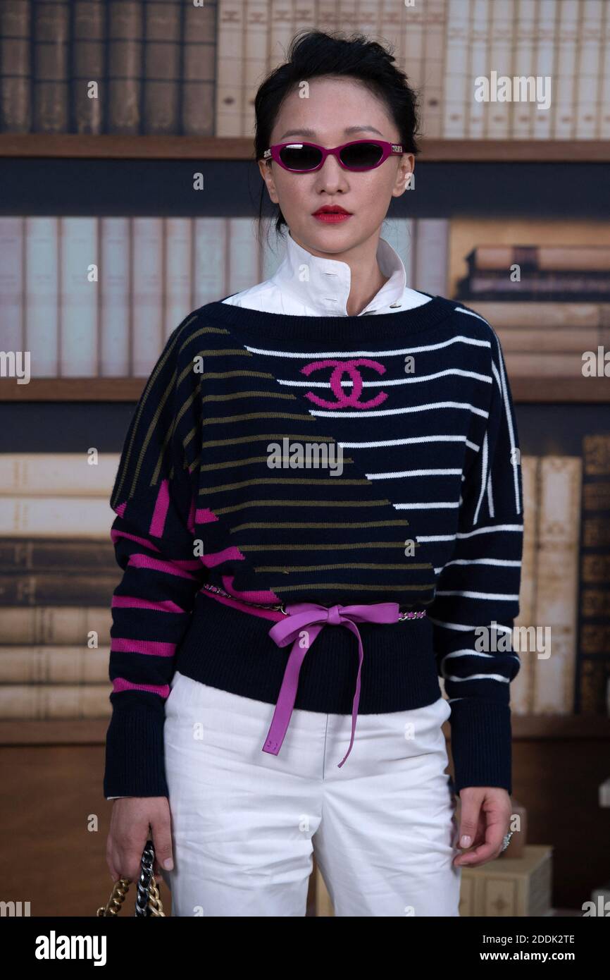 Zhou Xun attending the Chanel show as part Paris Haute Couture Fall ...