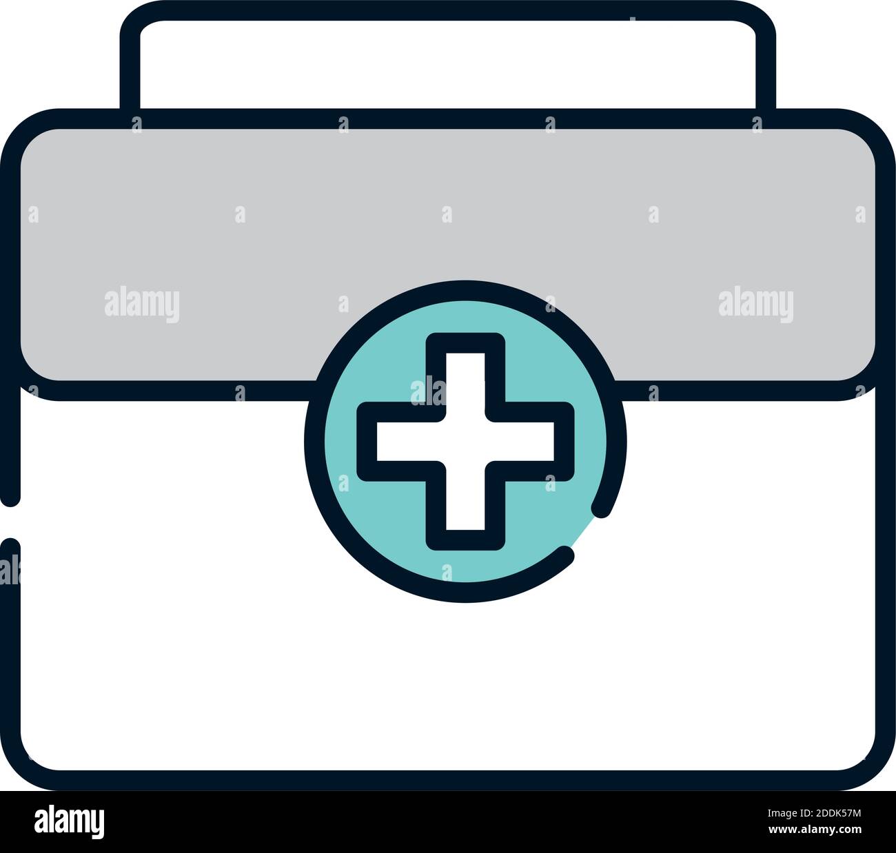 health medical kit first aid equipment vector illustration line and ...
