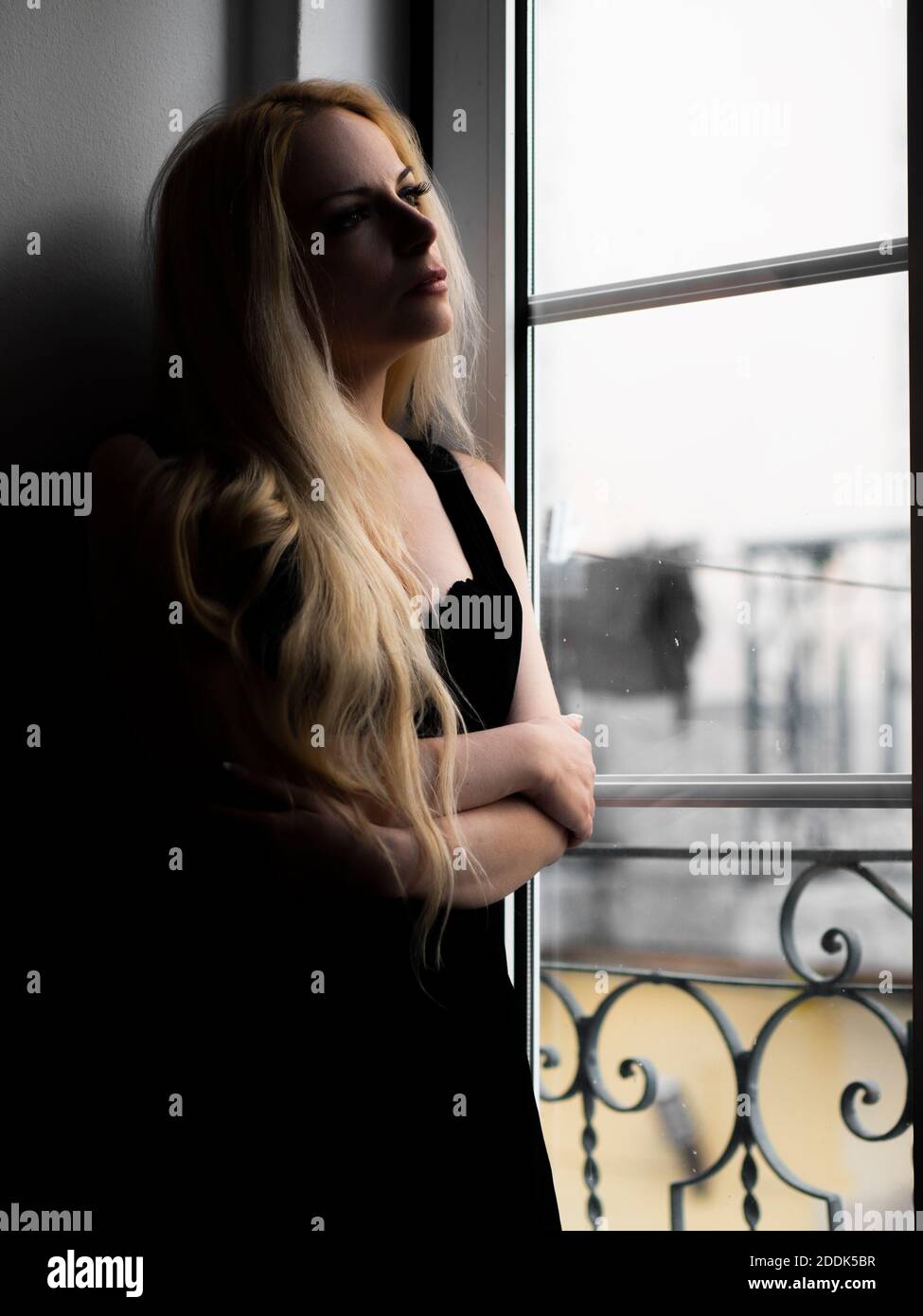 Beautiful woman emotive portrait hi-res stock photography and images ...