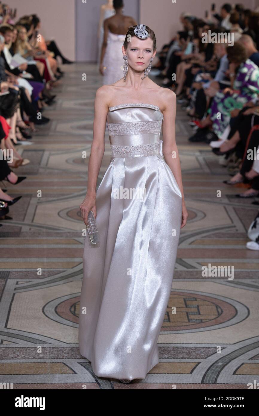 A model walk the runway during the Giorgio Armani Prive show as part ...