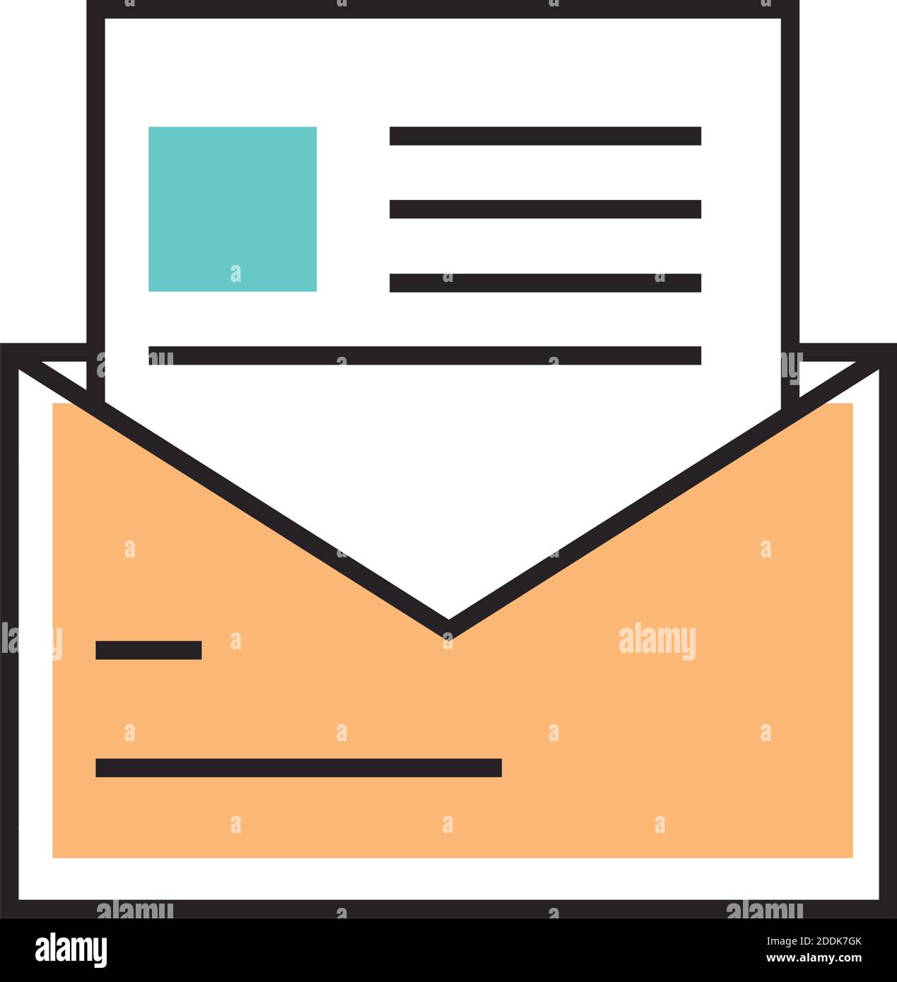 digital marketing email promotion message vector illustration line and ...