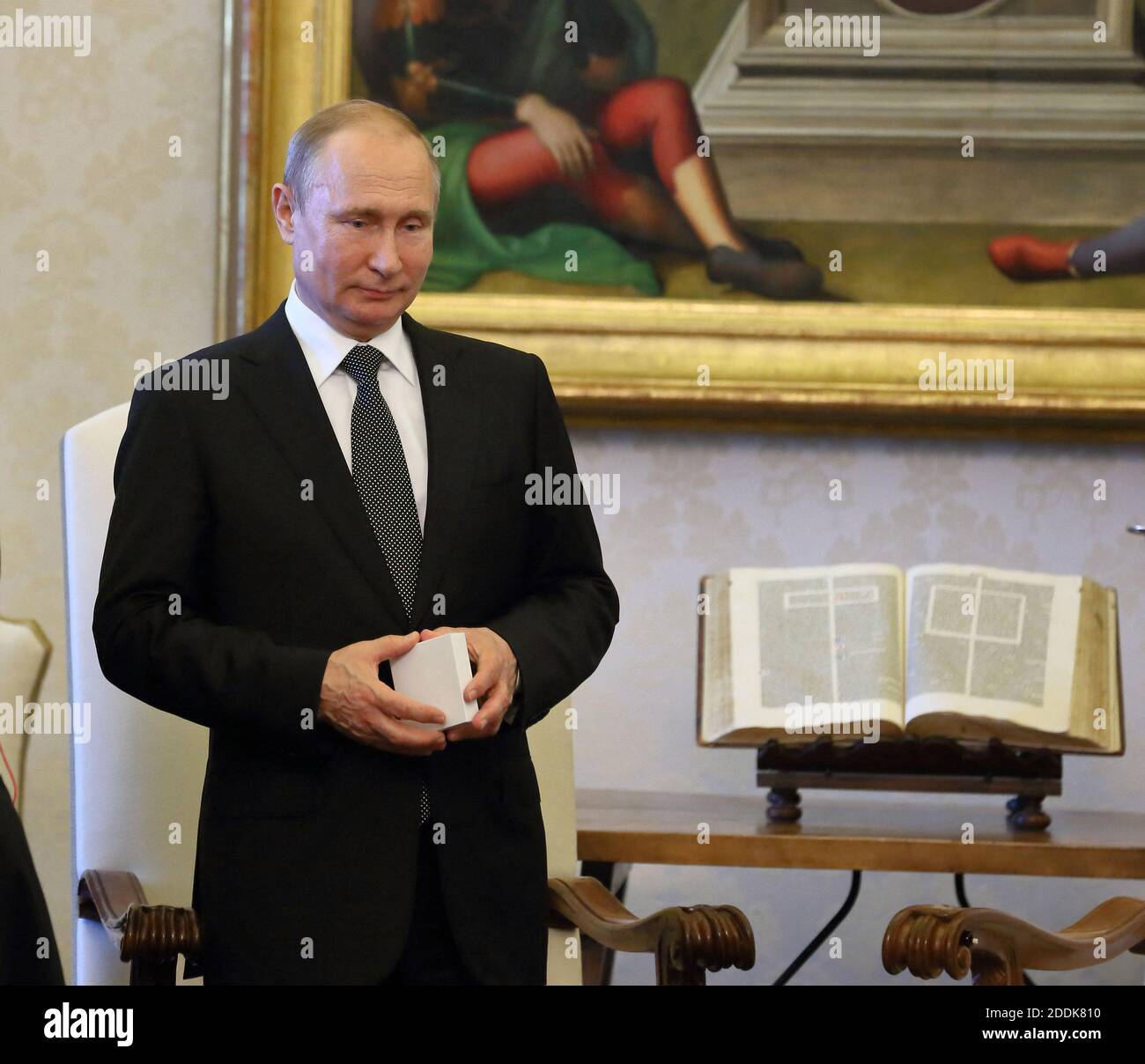 Pope Francis meets with Russian President Vladimir Putin during a ...