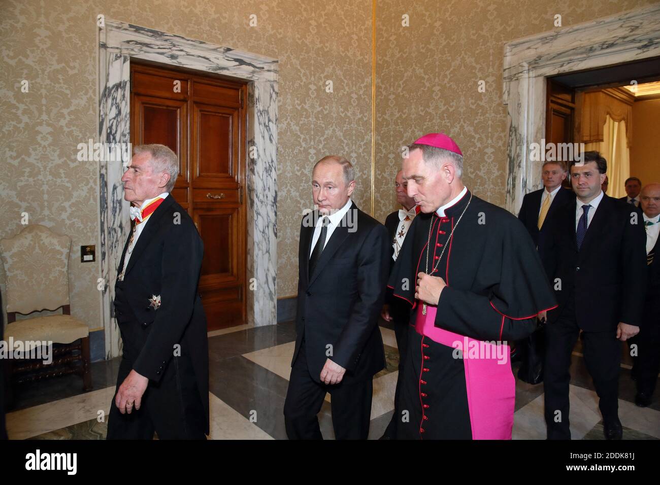 Pope Francis meets with Russian President Vladimir Putin during a ...