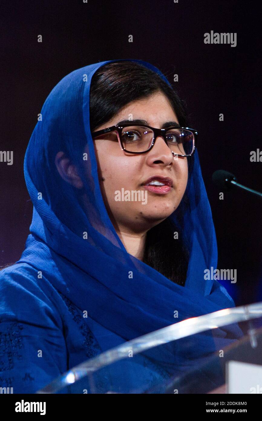 Malala yousafzai delivers her speech hi-res stock photography and ...