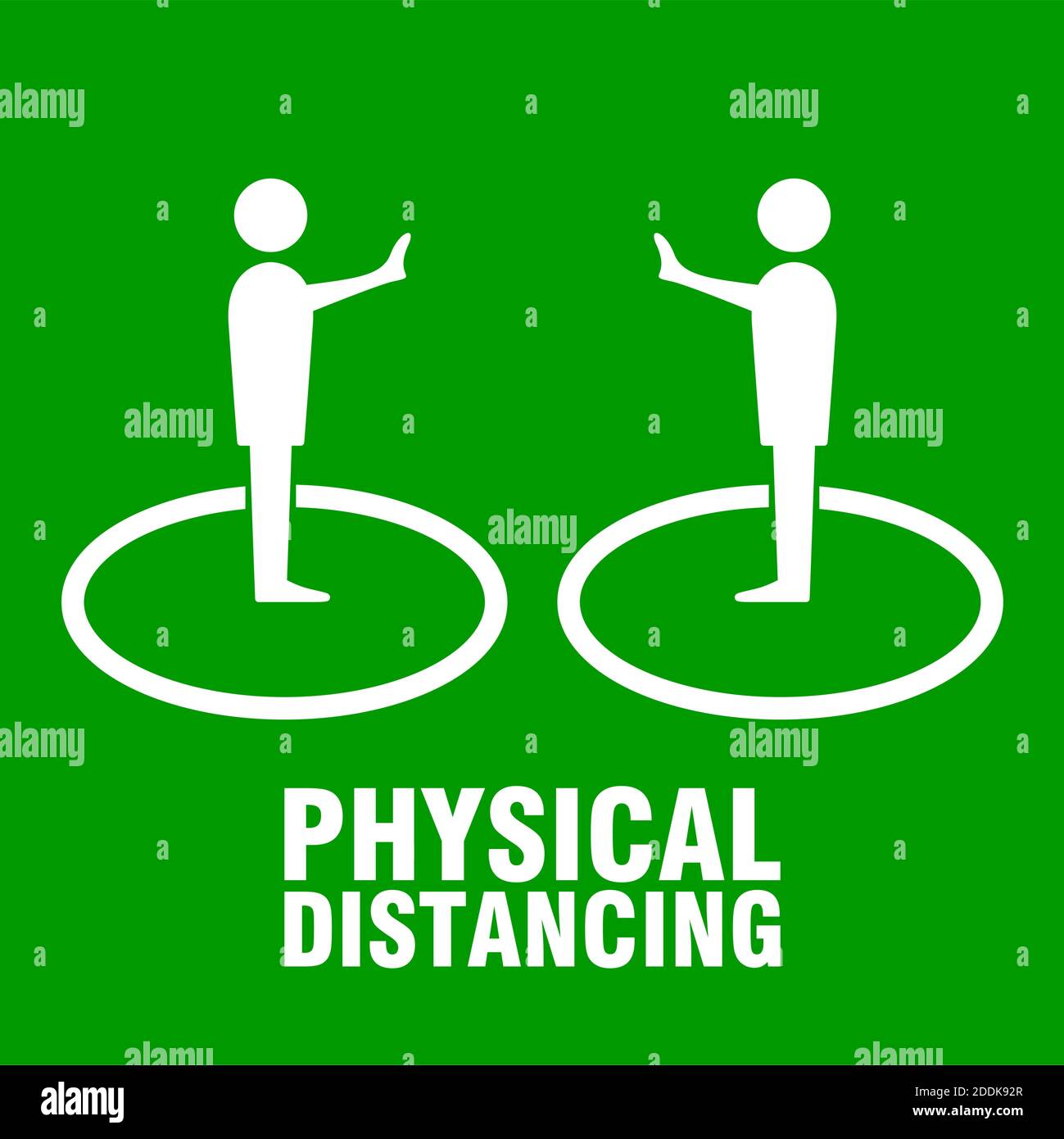 Physical Distancing Keep Your Distance Icon. Vector Image Stock Vector ...