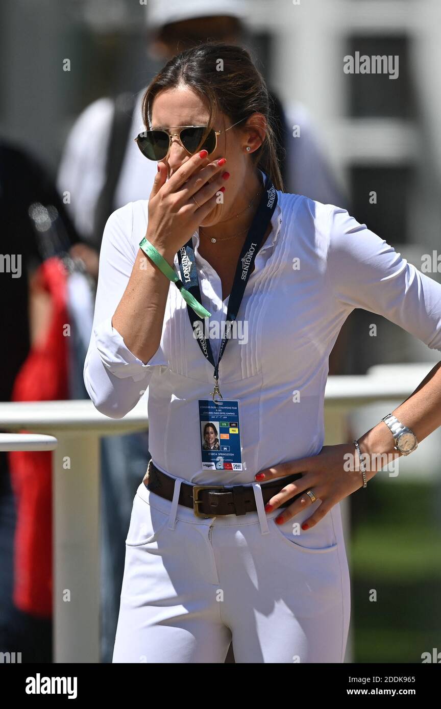 Jessica Springsteen competes the 6th Longines Paris Eiffel Jumping on ...
