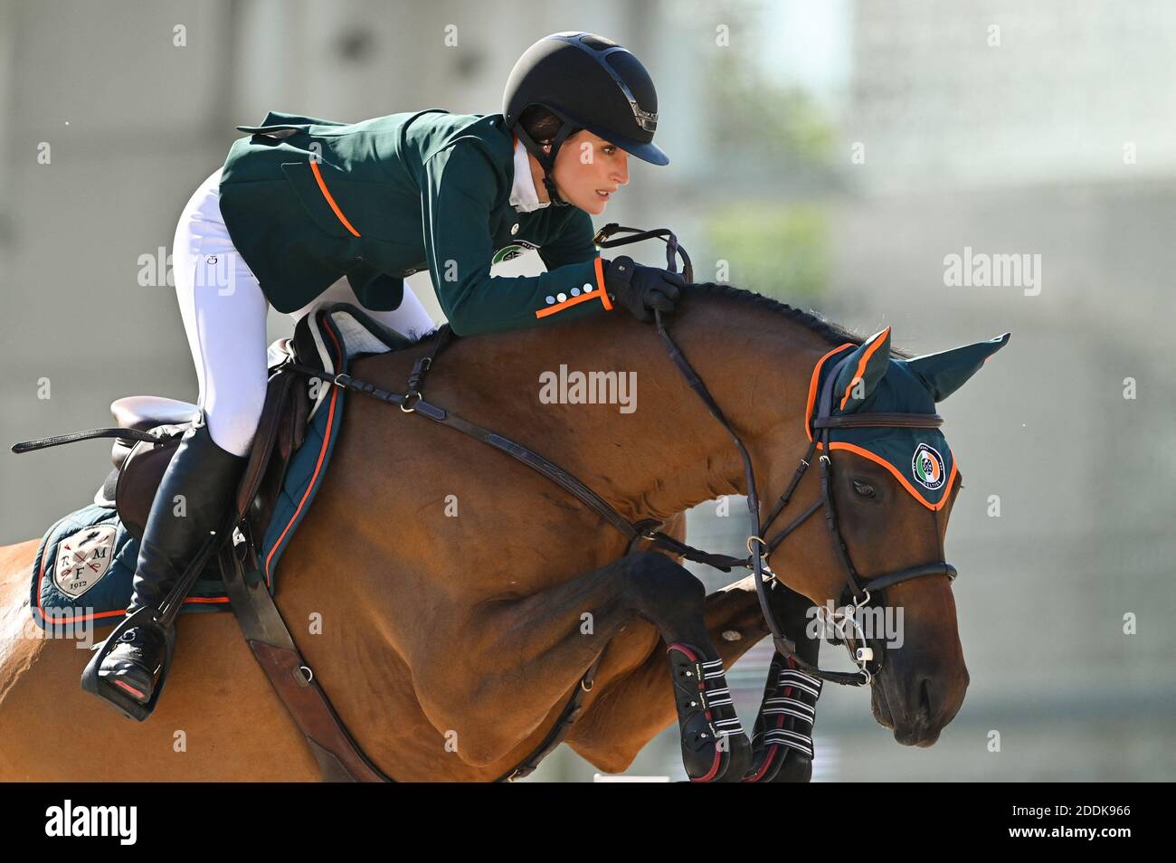 Jessica Springsteen competes the 6th Longines Paris Eiffel Jumping on ...
