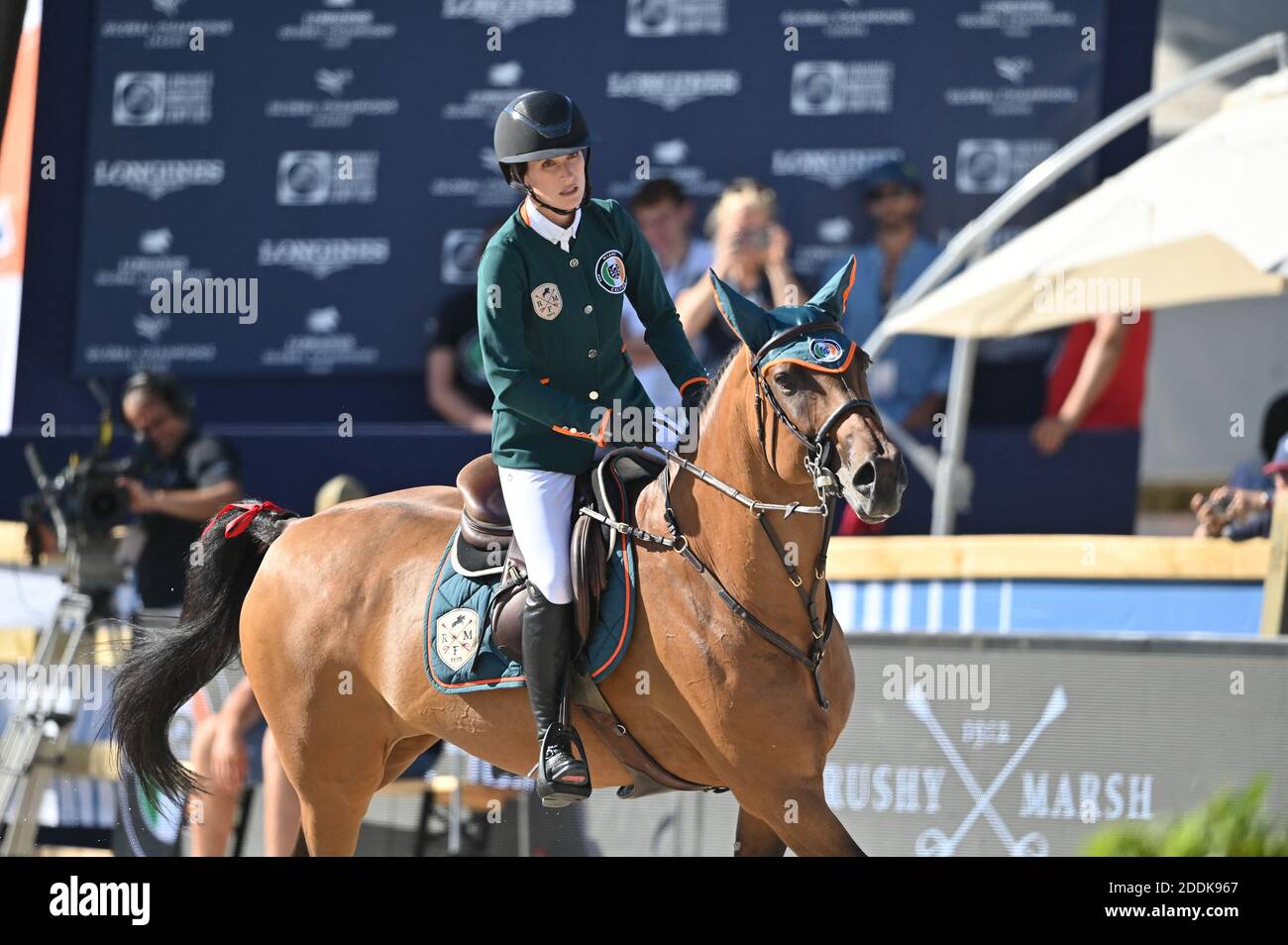 Jessica Springsteen competes the 6th Longines Paris Eiffel Jumping on ...