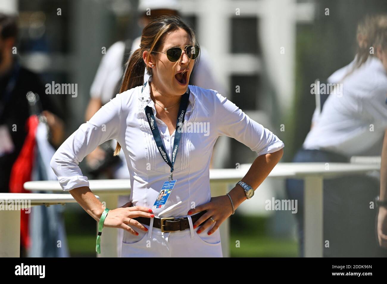 Jessica Springsteen competes the 6th Longines Paris Eiffel Jumping on ...