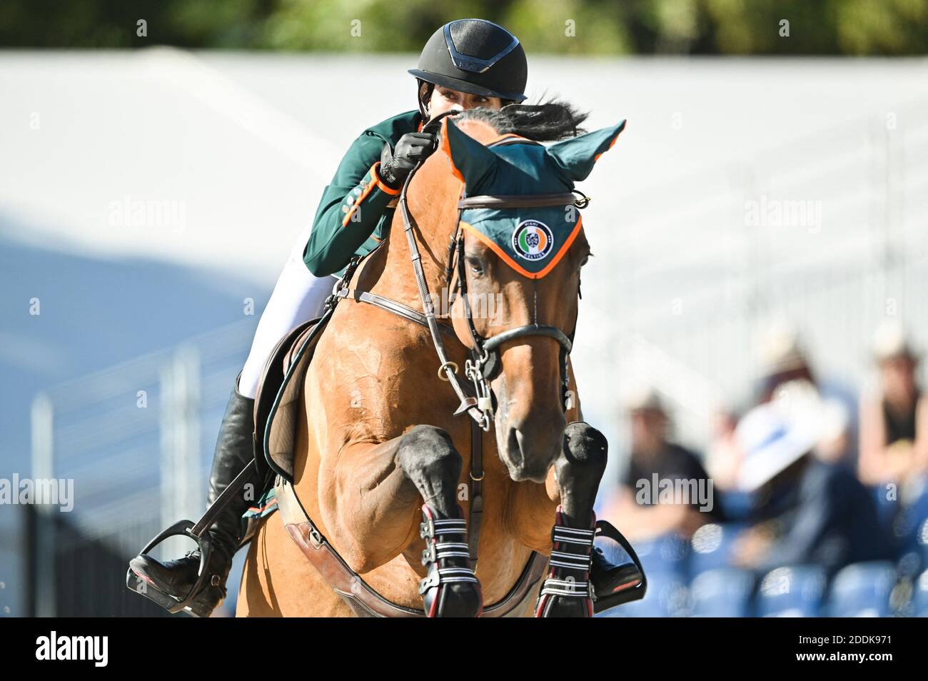 Jessica Springsteen competes the 6th Longines Paris Eiffel Jumping on ...