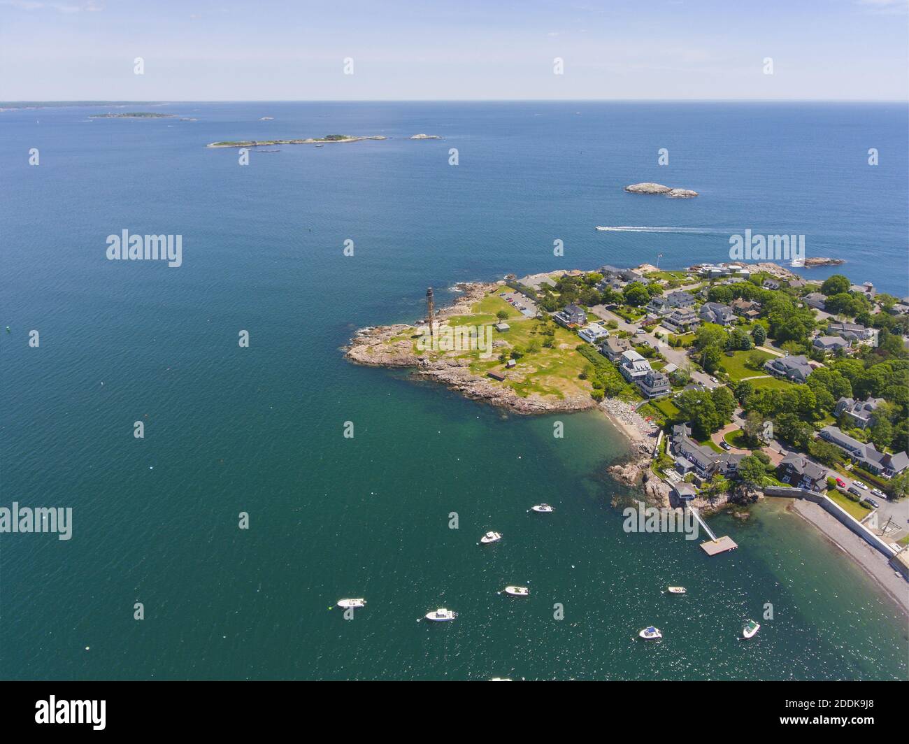 Aerial view marblehead lighthouse hi-res stock photography and images ...