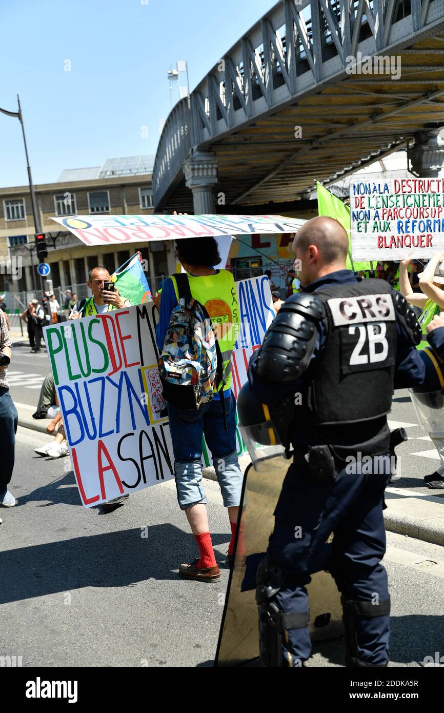 Yellow vest protesters demonstrate for the act 34, in Paris, France, on ...